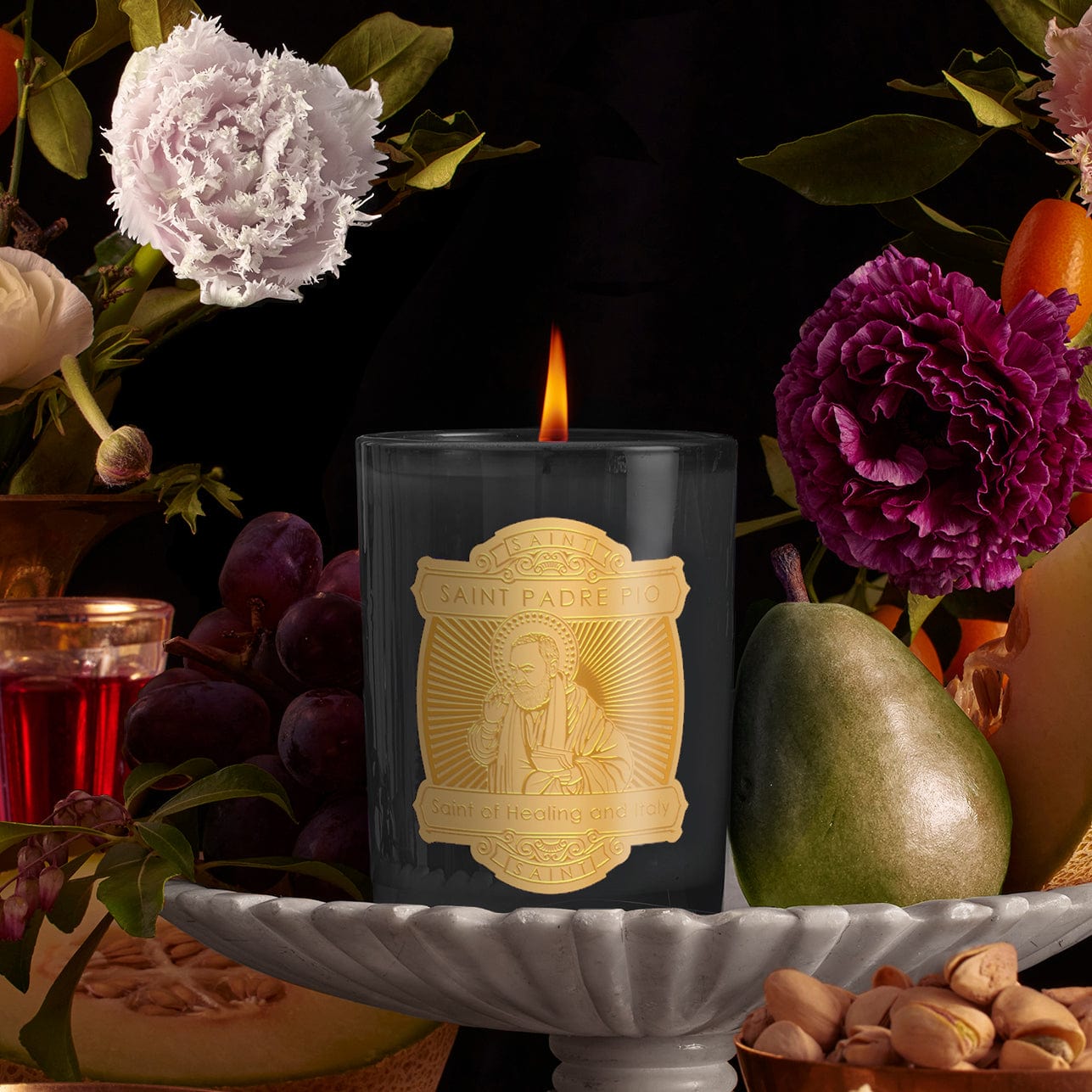 The "Saint Padre Pio - Patron Saint of Healing and Italy" Candle – The ...